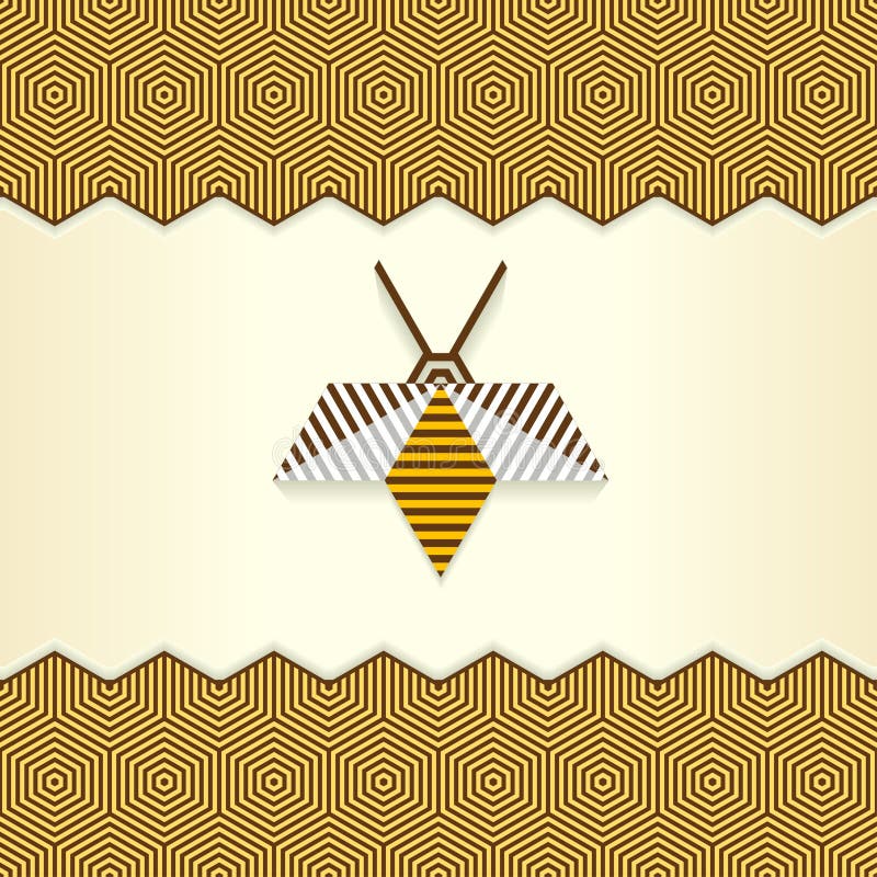 Simple Bee Logo stock vector. Illustration of abstract - 93699230