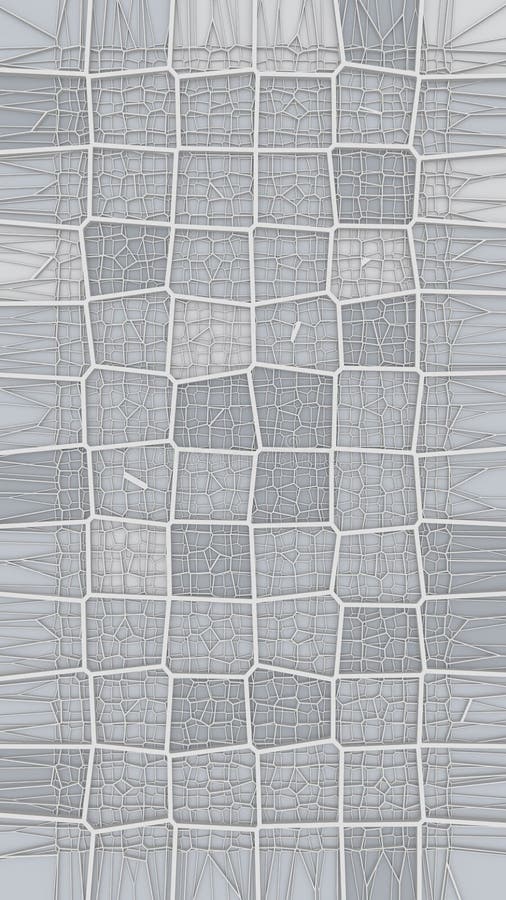 Abstract Geometrical Concept Voronoi Low Poly Tesselated Pattern. 3d ...