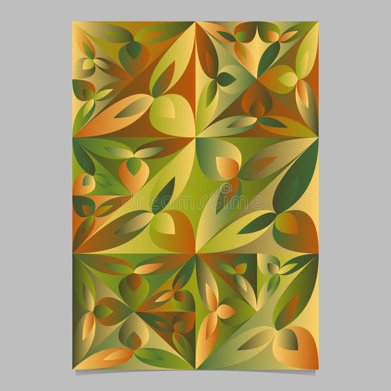 Geometrical Multicolor Triangular Flower Brochure Background Design ...