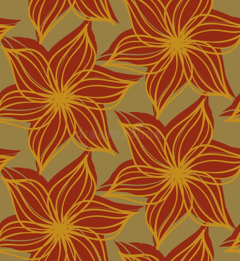 Abstract Geometrical Flower With Pointy Pedals On Light Green Stock ...