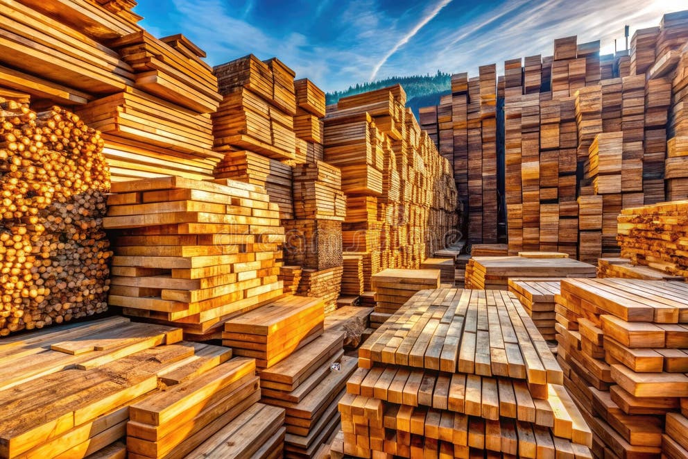 Abstract Geometrical Patterns in a Wood Processing Facility a Visual Exploration of Lumber ...