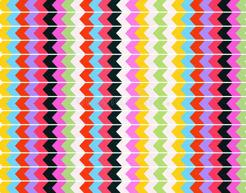 Abstract Geometrical Rainbow Pattern Colorful Border Design. Stock ...