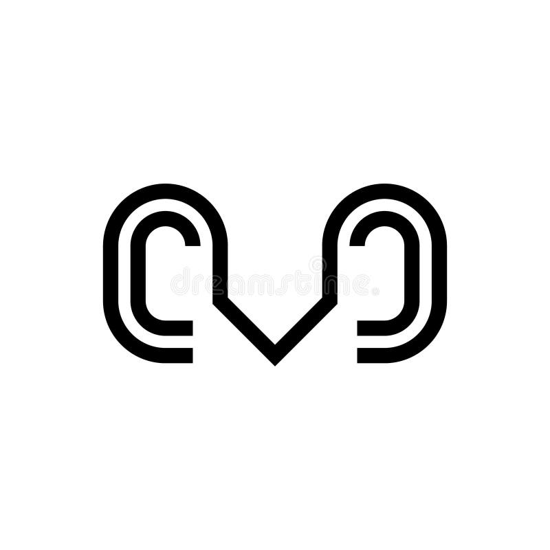 Abstract Geometrical Ram or Goat Logo Design Stock Vector ...