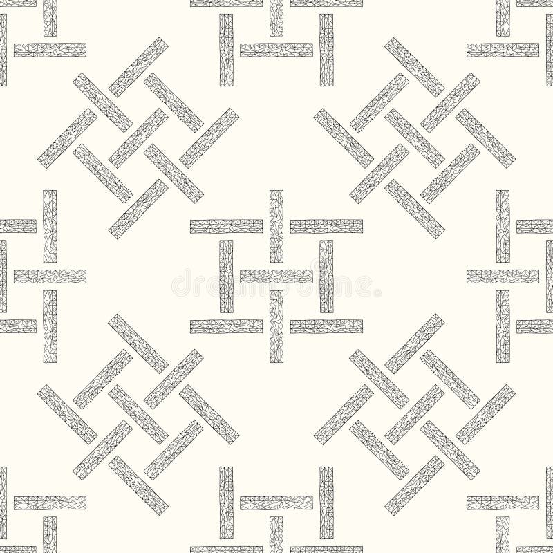 Abstract Geometrical Rectangles Seamless Pattern. Hand Drawn Geometry ...