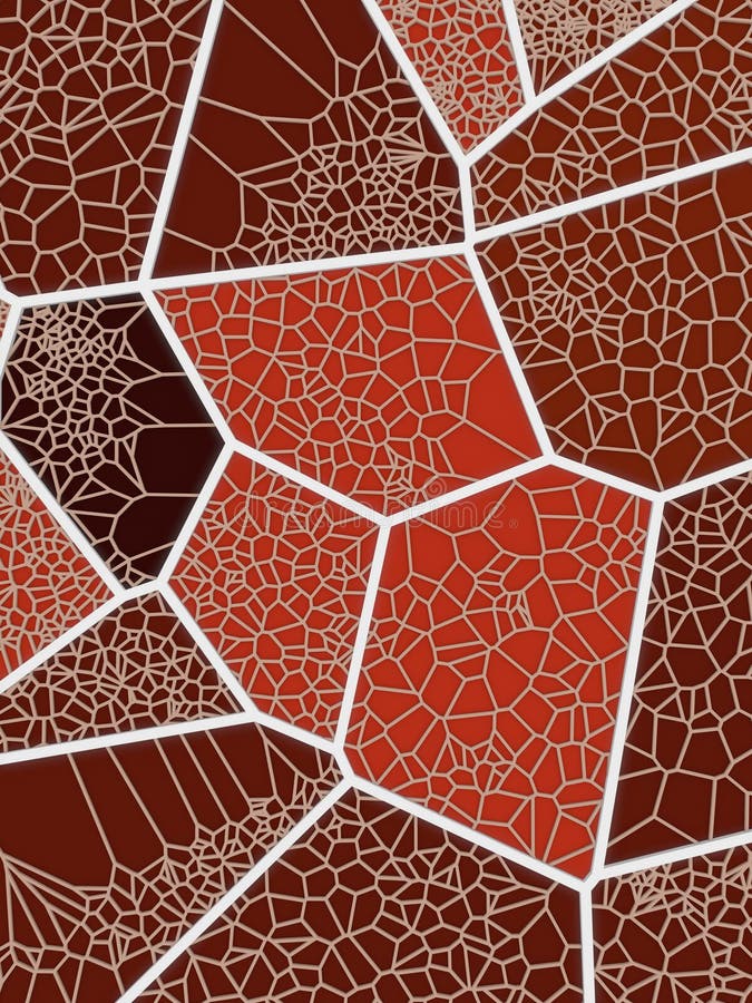 Abstract Geometrical Concept Voronoi Low Poly Tesselated Pattern. 3d ...