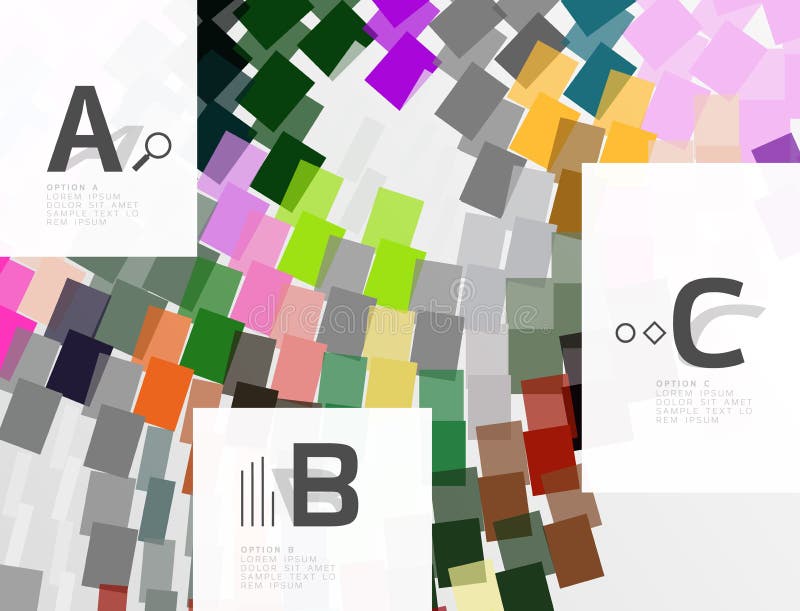 Abstract Geometrical Texture with Infographic Options Stock ...