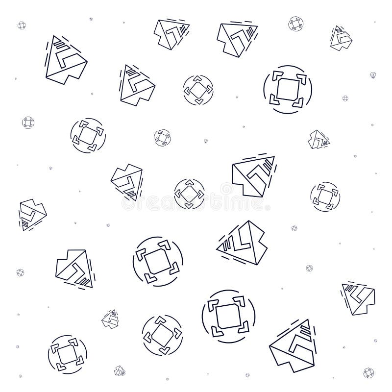 Abstract and Geometrics Figures Pattern Stock Vector - Illustration of ...