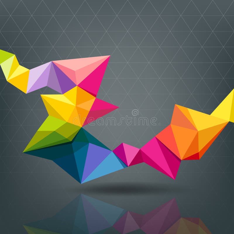 Abstract Geometrisch Kleurrijk Modern Ontwerp Vector Illustratie ...
