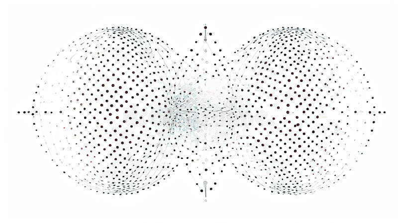 Abstract Geometry with Aligned Dots and Gradient Effect Stock ...