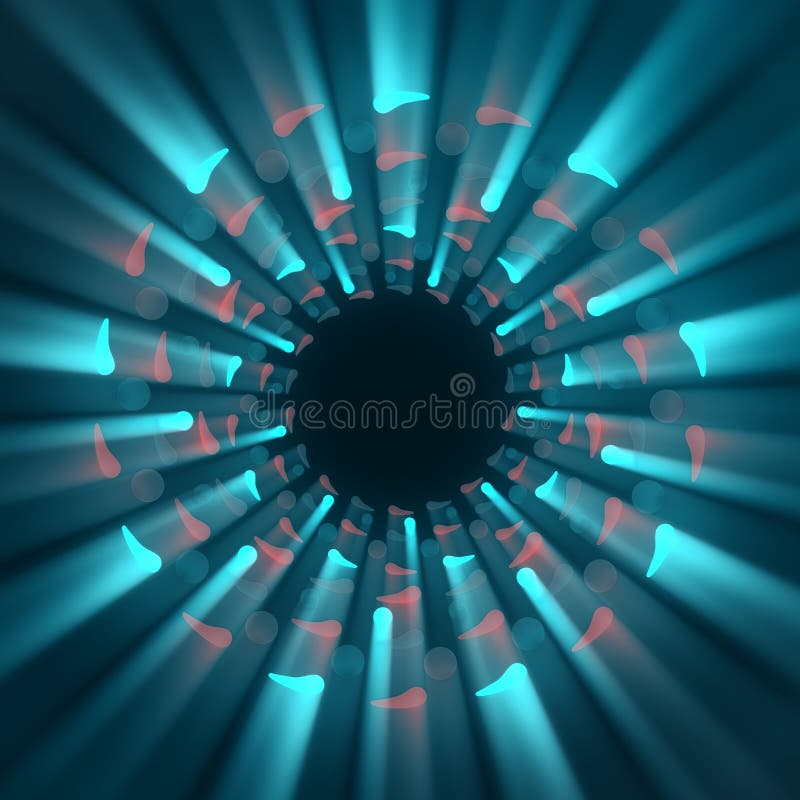 Abstract Geometry Background with Rays of Light Stock Illustration ...
