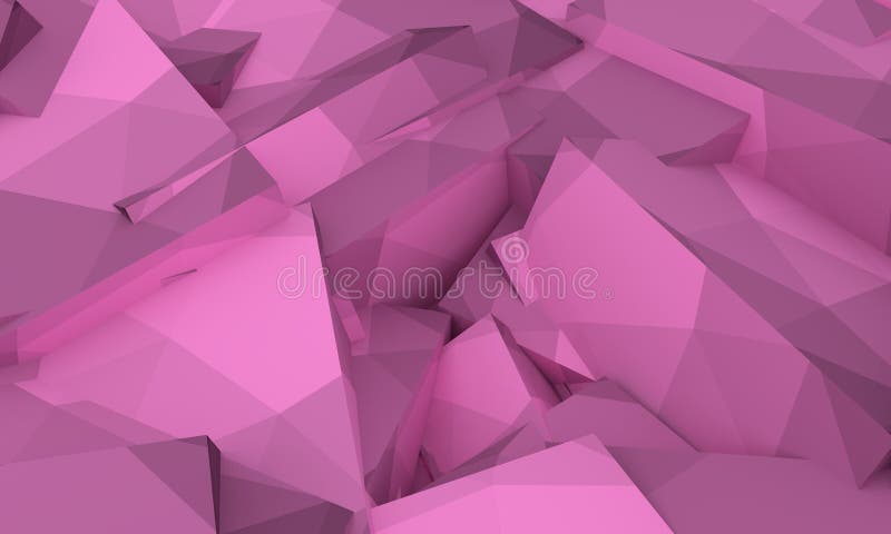 Abstract Geometry Background with Three-dimensional Solid Figures ...