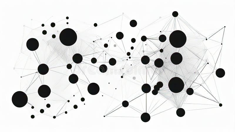 Abstract Geometry with Balanced Dot Arrangement Stock Illustration ...