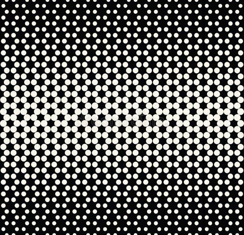 Abstract Geometry Black and White Fashion Halftone Dots Pattern Stock ...