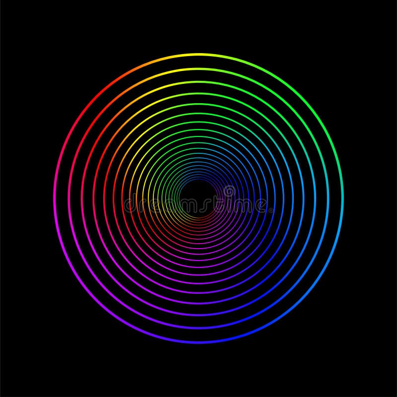 The Abstract Geometry - Circle. Isolated Vector Illustration Stock ...