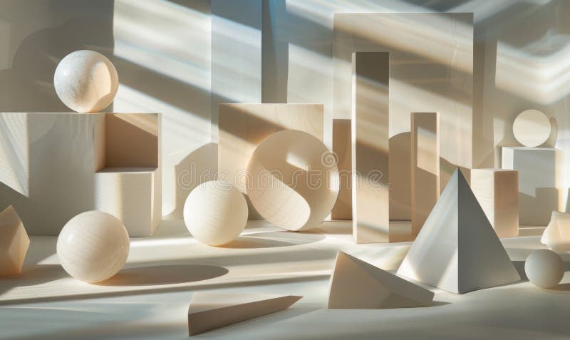 Abstract Geometry Composition, Abstract Background Stock Illustration ...