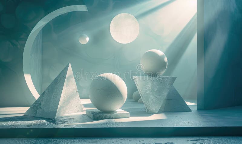 Abstract Geometry Composition, Abstract Background Stock Photo - Image ...