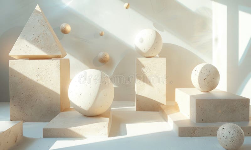 Abstract Geometry Composition, Abstract Background Stock Illustration ...