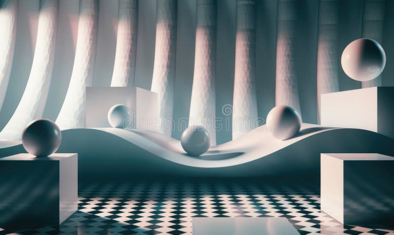 Abstract Geometry Composition, Abstract Background Stock Illustration ...