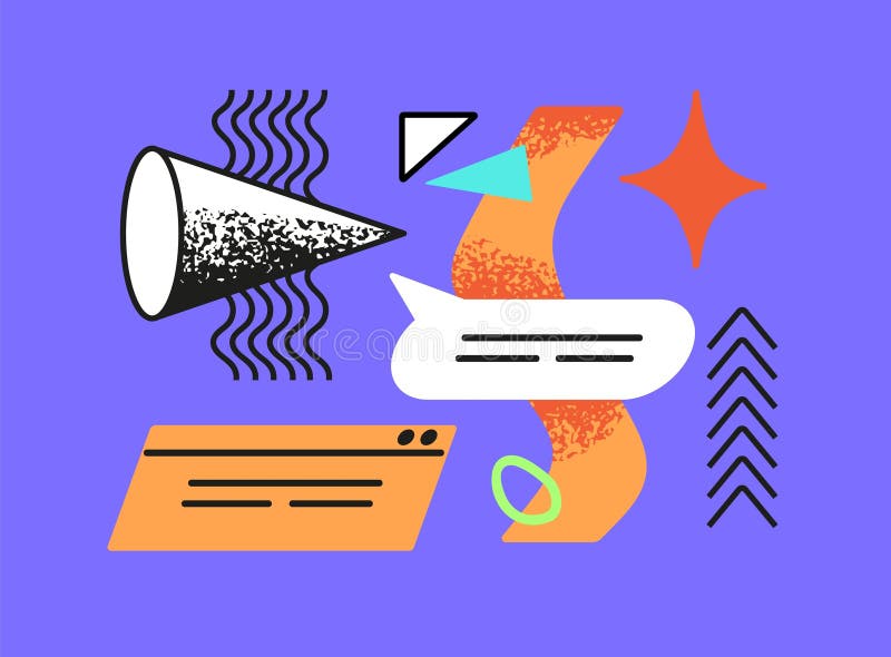 Abstract Notice Background with Space for Writing Stock Illustration ...