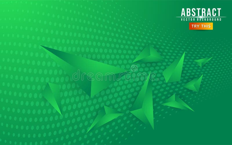 Abstract Geometry Green Background. Modern Abstract Geometry Background ...