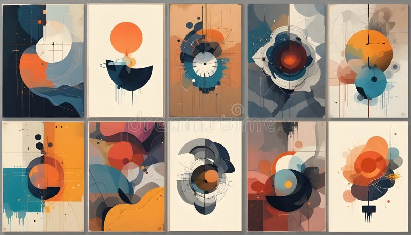 "Abstract Geometry: a Minimalist Exploration of Form and Balance" Stock ...