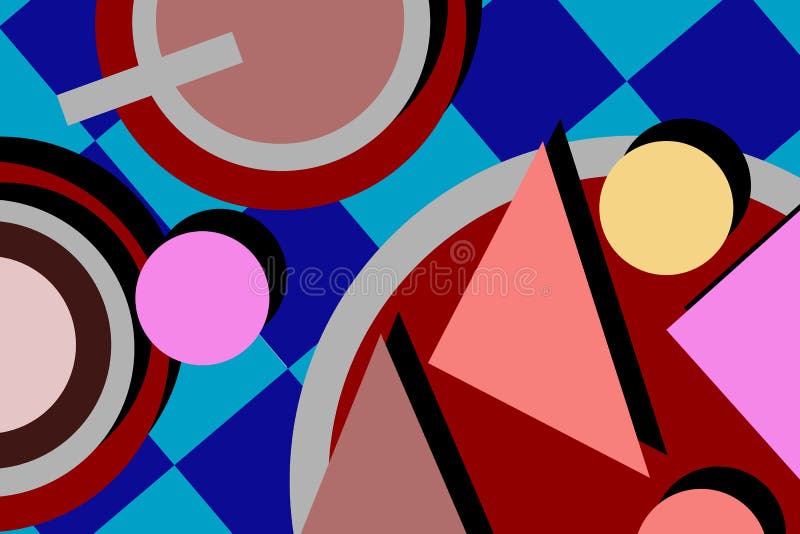 Geometry Coffee Seamless Pattern. Geometric Minimalist Background with ...