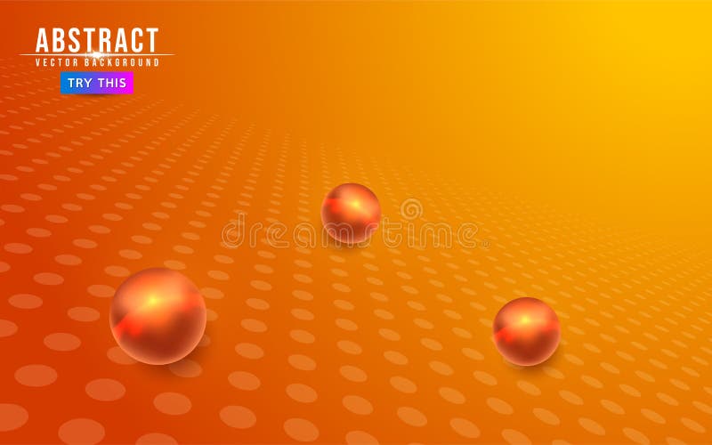 Abstract Geometry Orange Background. Modern Abstract Geometry ...