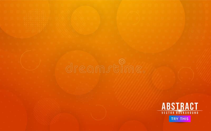 Abstract Geometry Orange Background. Modern Abstract Geometry ...