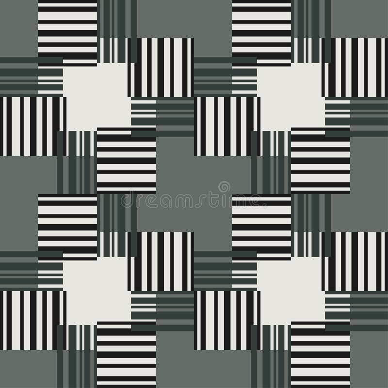 Abstract Geometry Pattern. Rectangles and Lines in Shades of Grey and ...