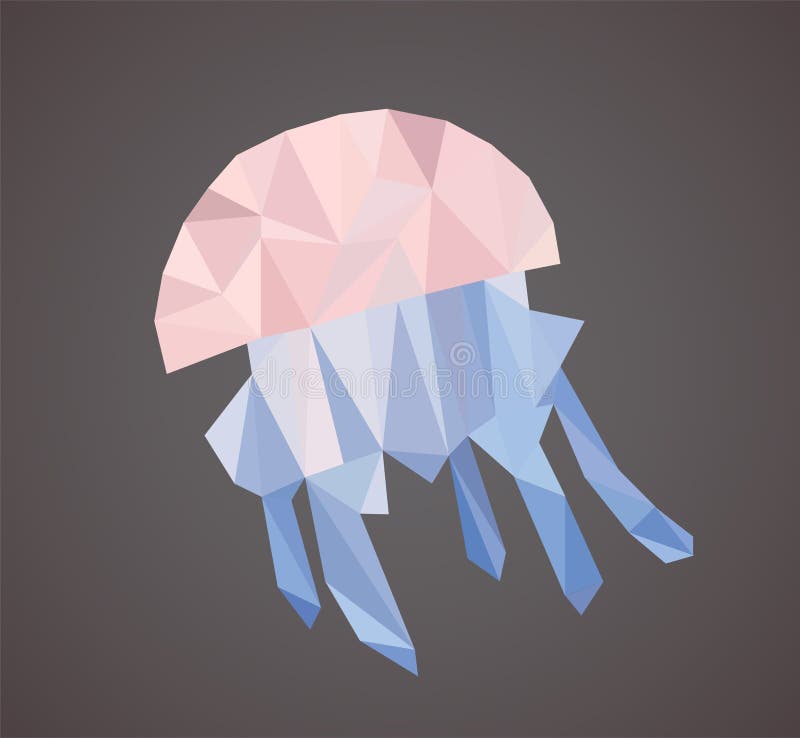 Concept Abstract Jellyfish Vector Illustration. Stock Vector ...