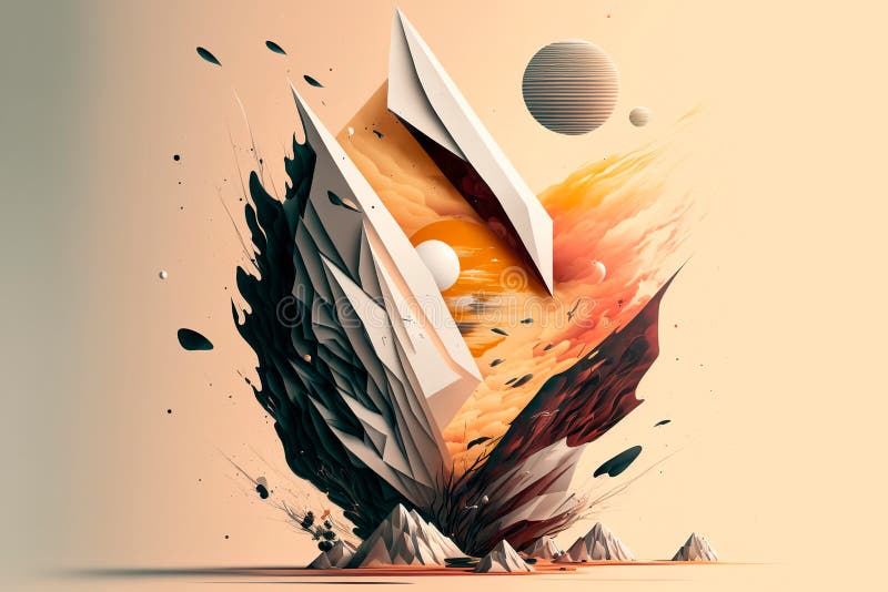 Abstract Geometry Posters with Minimal Architectural Elements ...