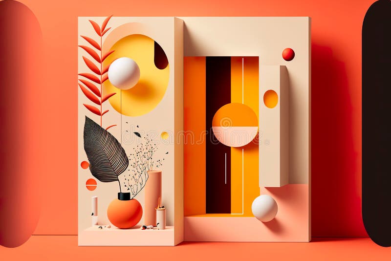 Abstract Geometry Posters with Minimal Architectural Elements ...