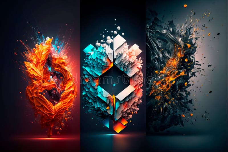 Abstract Geometry Posters with Minimal Architectural Elements ...