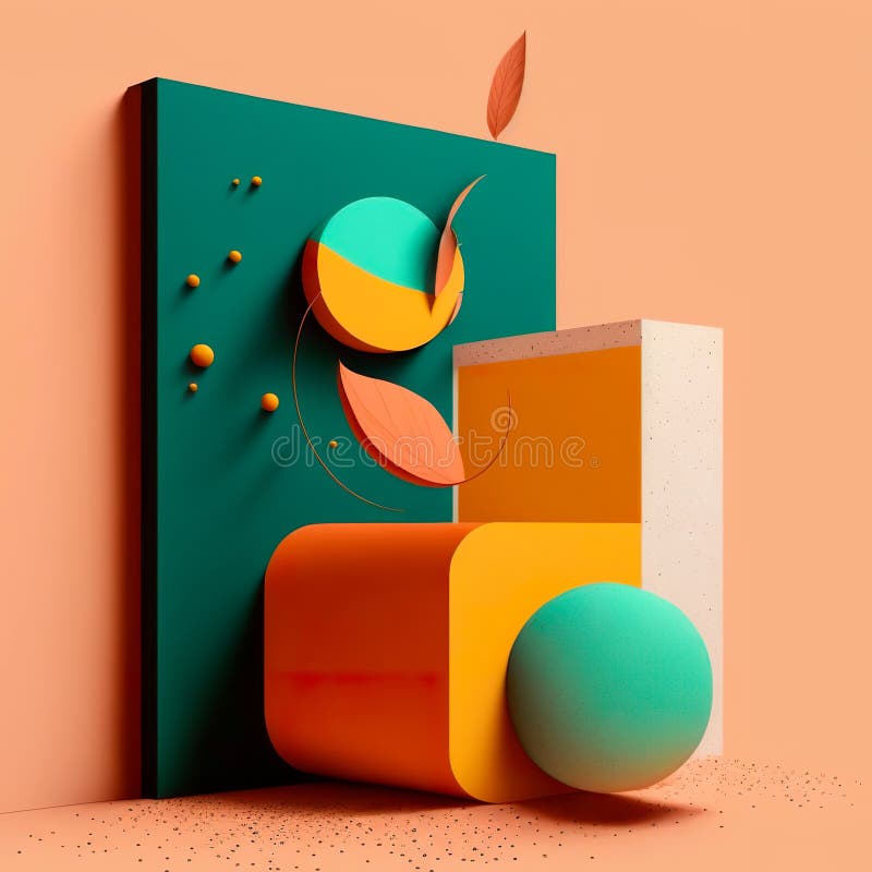 Abstract Geometry Posters with Minimal Architectural Elements ...