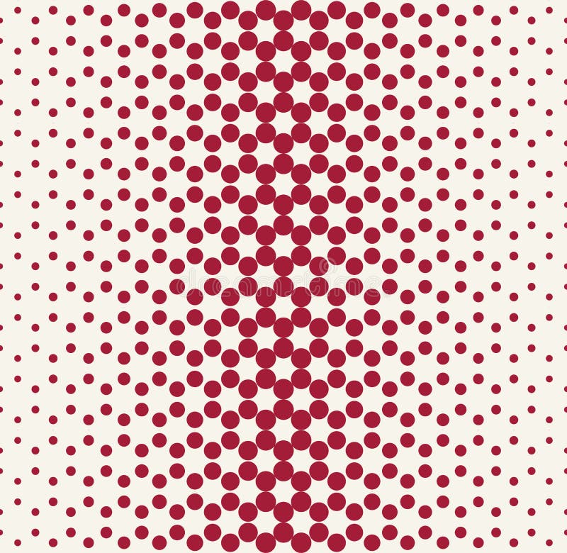 Abstract Geometry Red Fashion Halftone Dots Pattern Stock Vector ...
