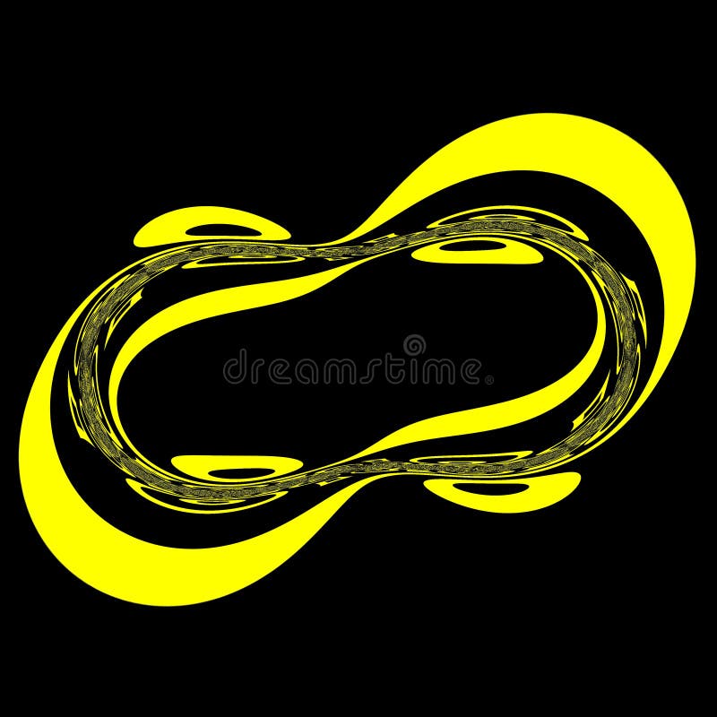 Abstract Geometry Shaped Components Pattern and Design in Bright Yellow ...
