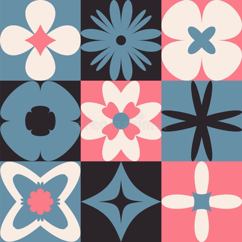 Abstract Geometric Pattern. Brutalism Simple Art Print Design Dynamic ...