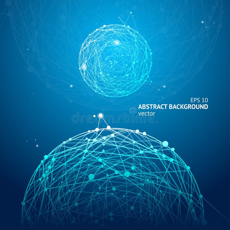 Abstract Geometry Sphere Background. Vector Stock Vector - Illustration ...