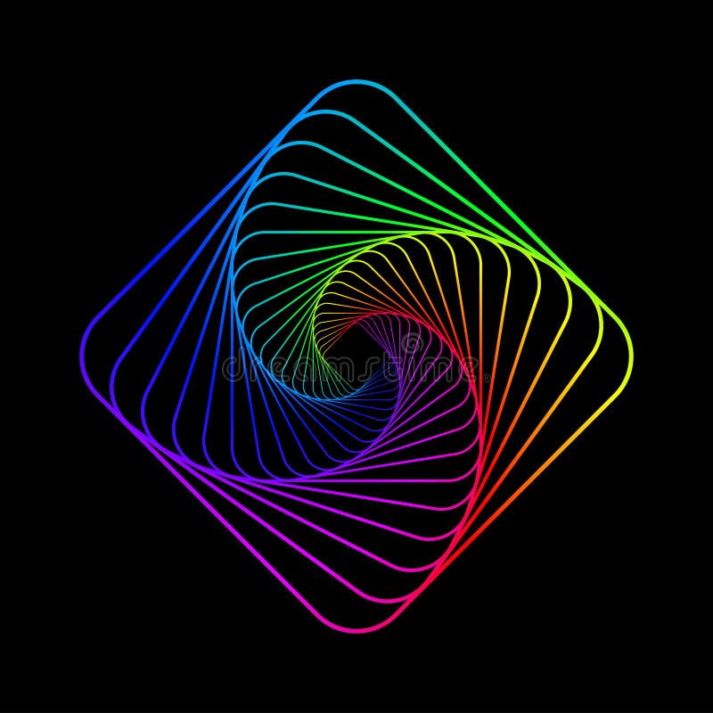 The Abstract Geometry - Square. Isolated Vector Illustration Stock ...