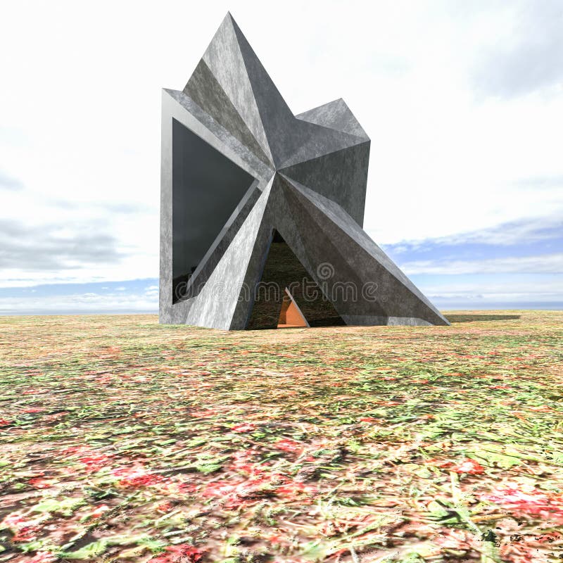 Abstract Geometry Steel Architectural Building Exterior. Abstract ...