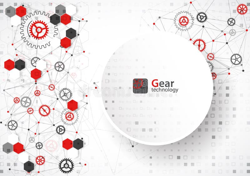 Abstract Geometry Technology Background. Stock Vector - Illustration of ...