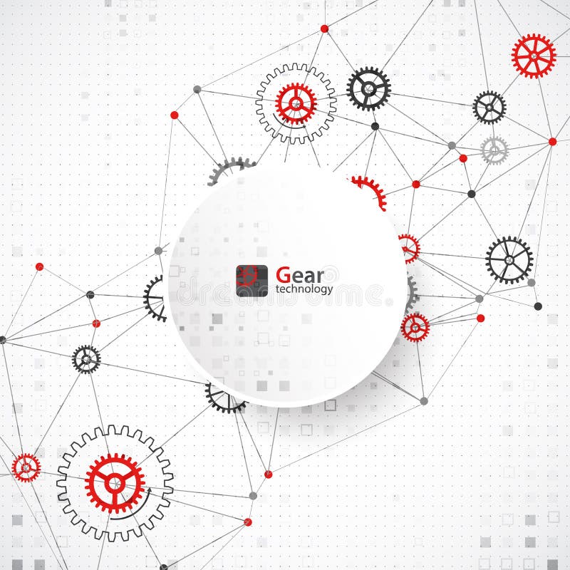 Abstract Geometry Technology Background. Stock Vector - Illustration of ...