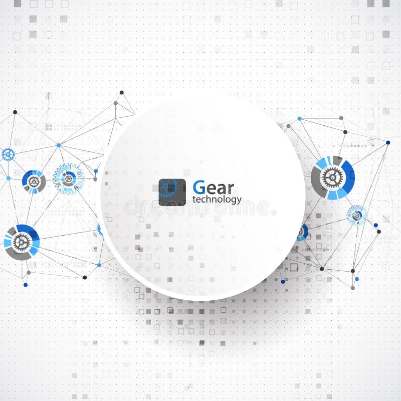 Abstract Geometry Technology Background. Stock Vector - Illustration of ...