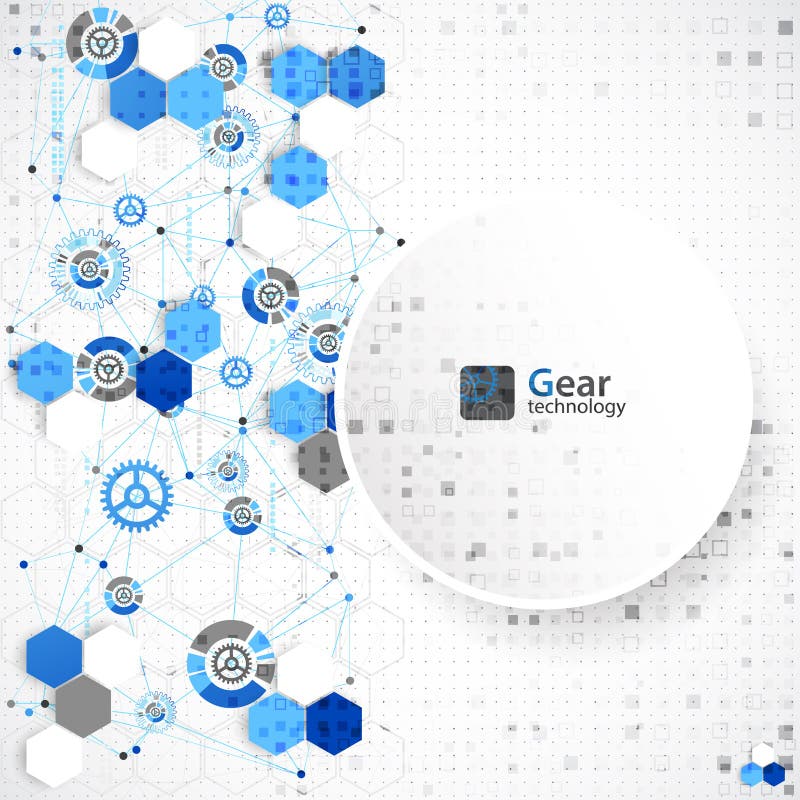 Abstract Geometry Technology Background. Stock Vector - Illustration of ...