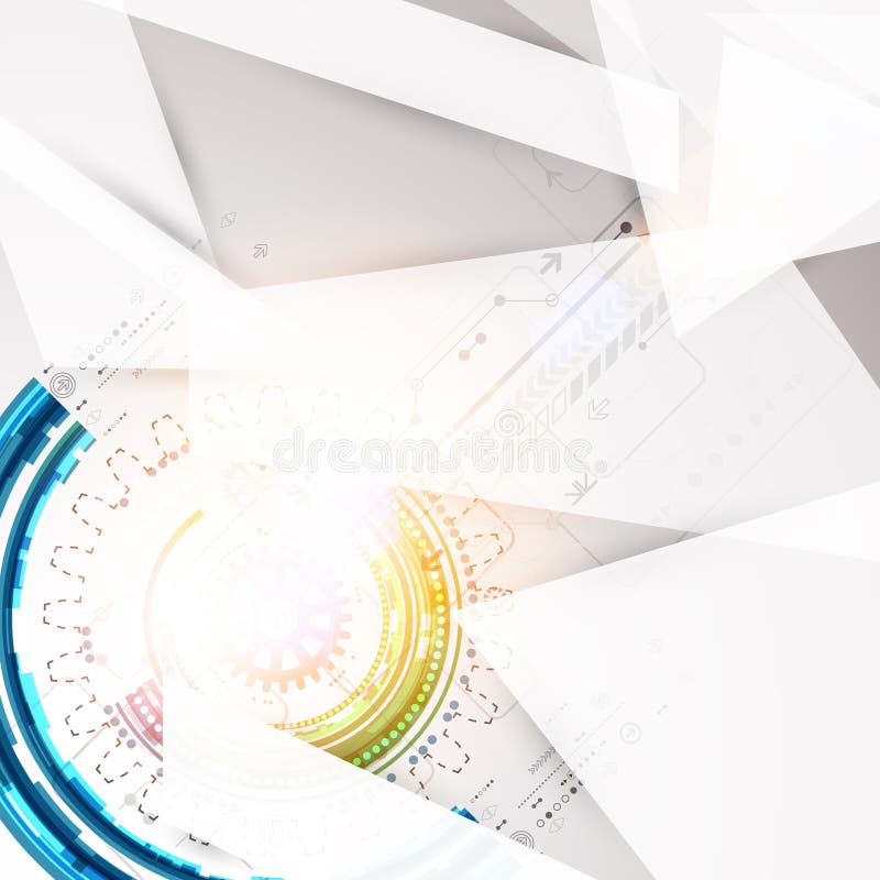 Abstract Geometry Technology Background. Stock Vector - Illustration of ...