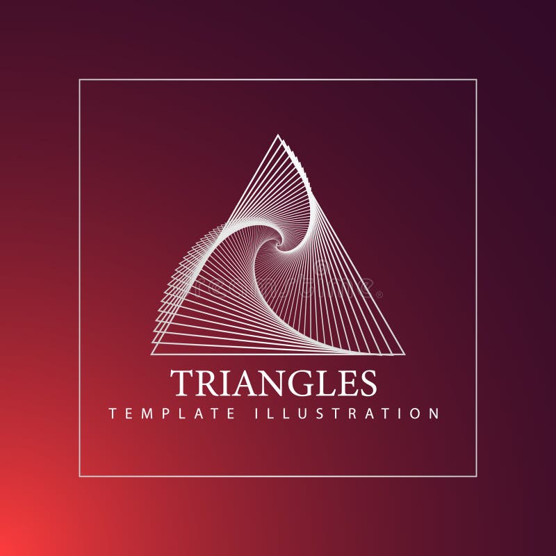 Abstract Geometry Triangles Shapes. Modern Minimalist Template Design ...