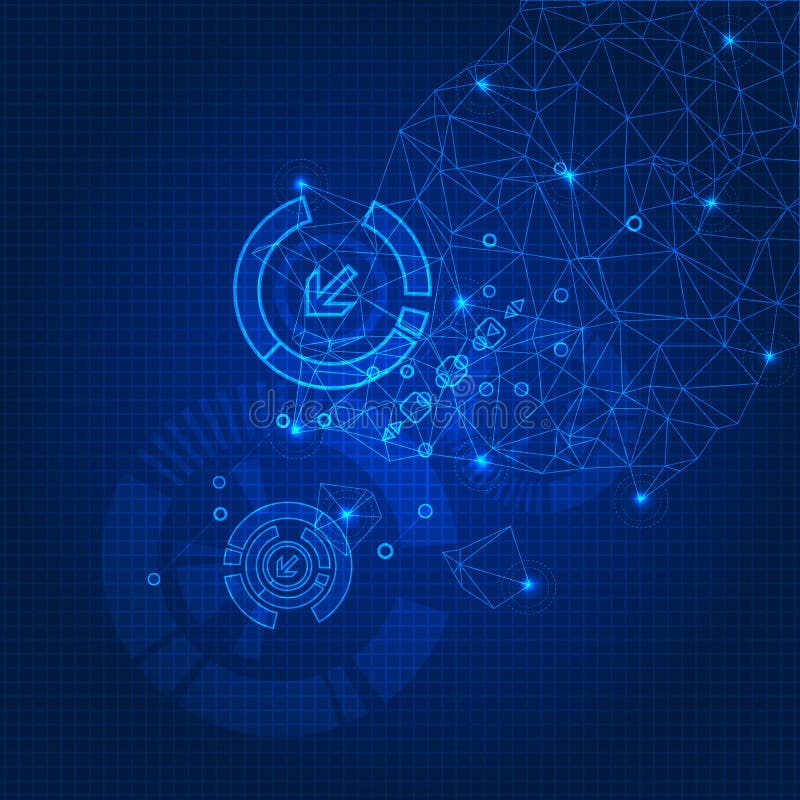 Abstract Geometry Technology Background. Stock Vector - Illustration of ...