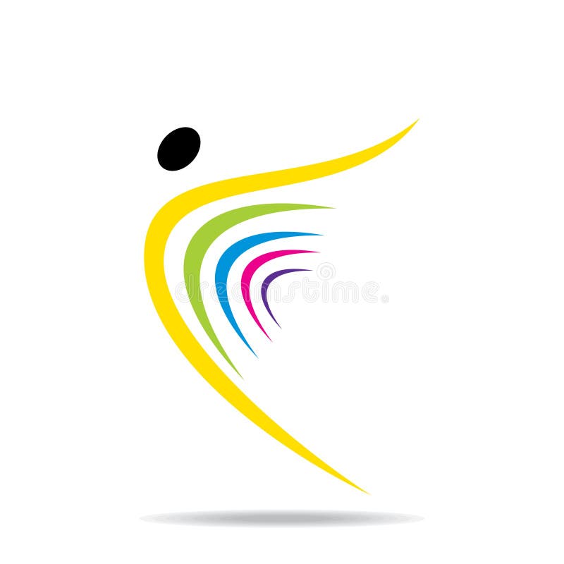 Abstract Girl Flying Design Stock Vector - Illustration of concept ...