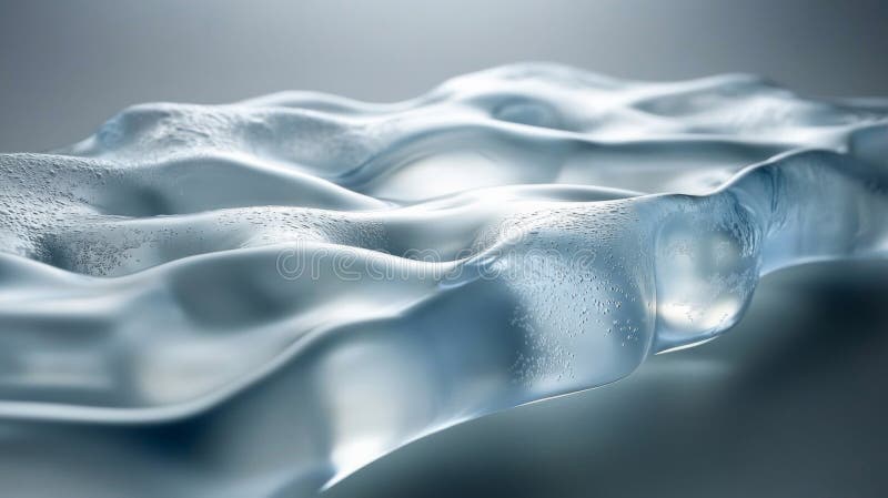 Abstract Glacial Ice Wave Formation Texture Stock Illustration ...