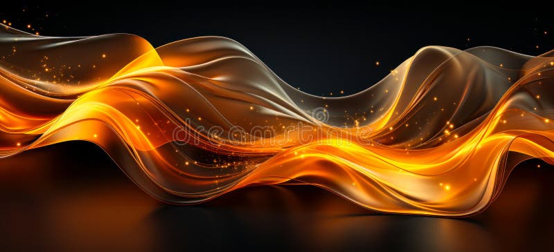 Abstract Glamorous Golden Background Wallpaper Stock Illustration ...